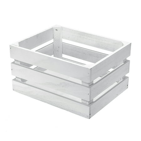 Wooden Storage Box Slatted Crates Batten Cosmetics Display Organizer ...