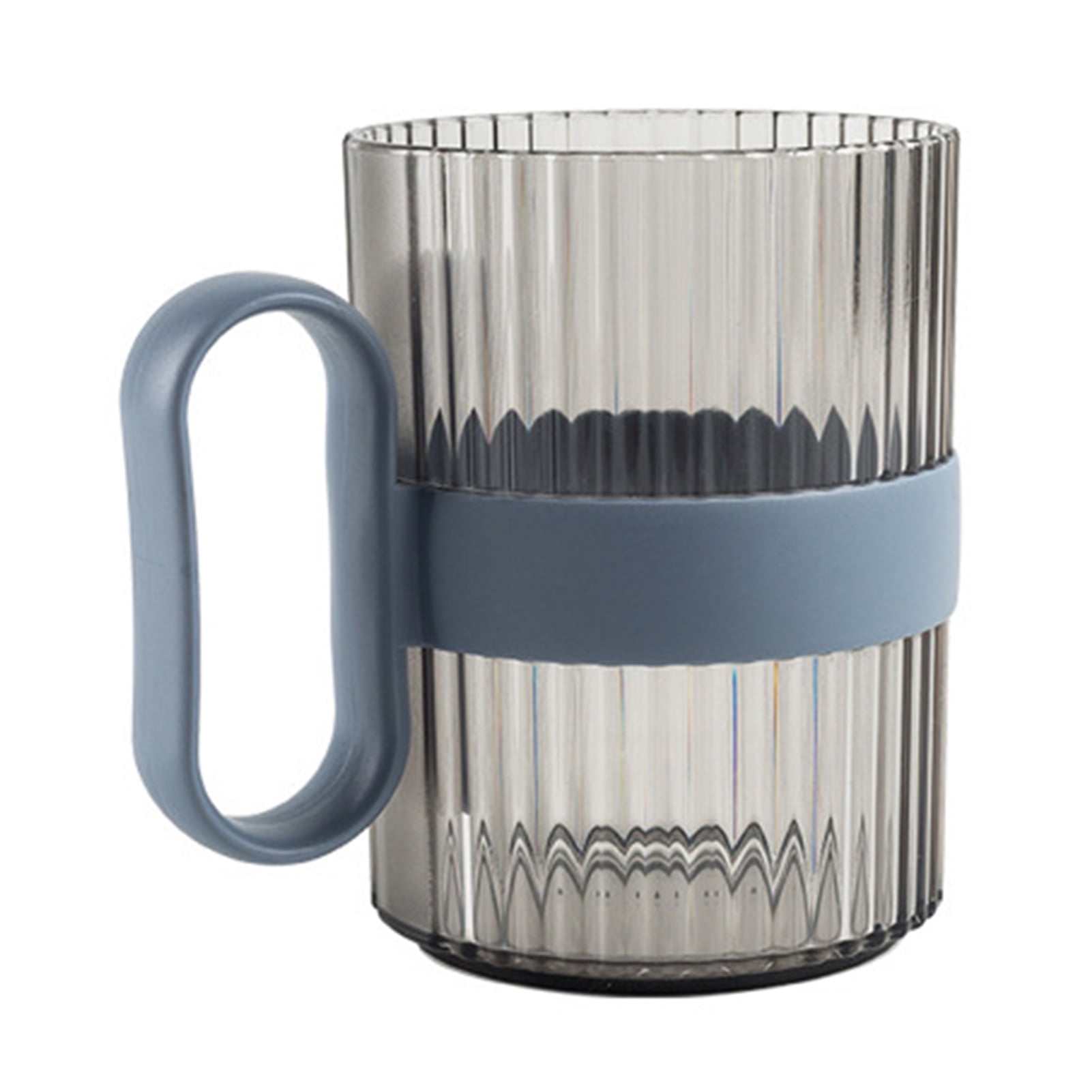 FaLX Striped Design Toothbrush Cup with Handle - Light Luxury Plastic ...