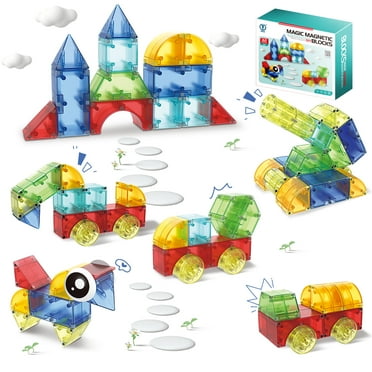 Jumbo Plastic Building Blocks - 48 Pieces Giant Toddler Bricks Kids ...
