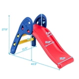 Gymax 2 Step Children Folding Slide Plastic Fun Toy Up-down For Kids ...