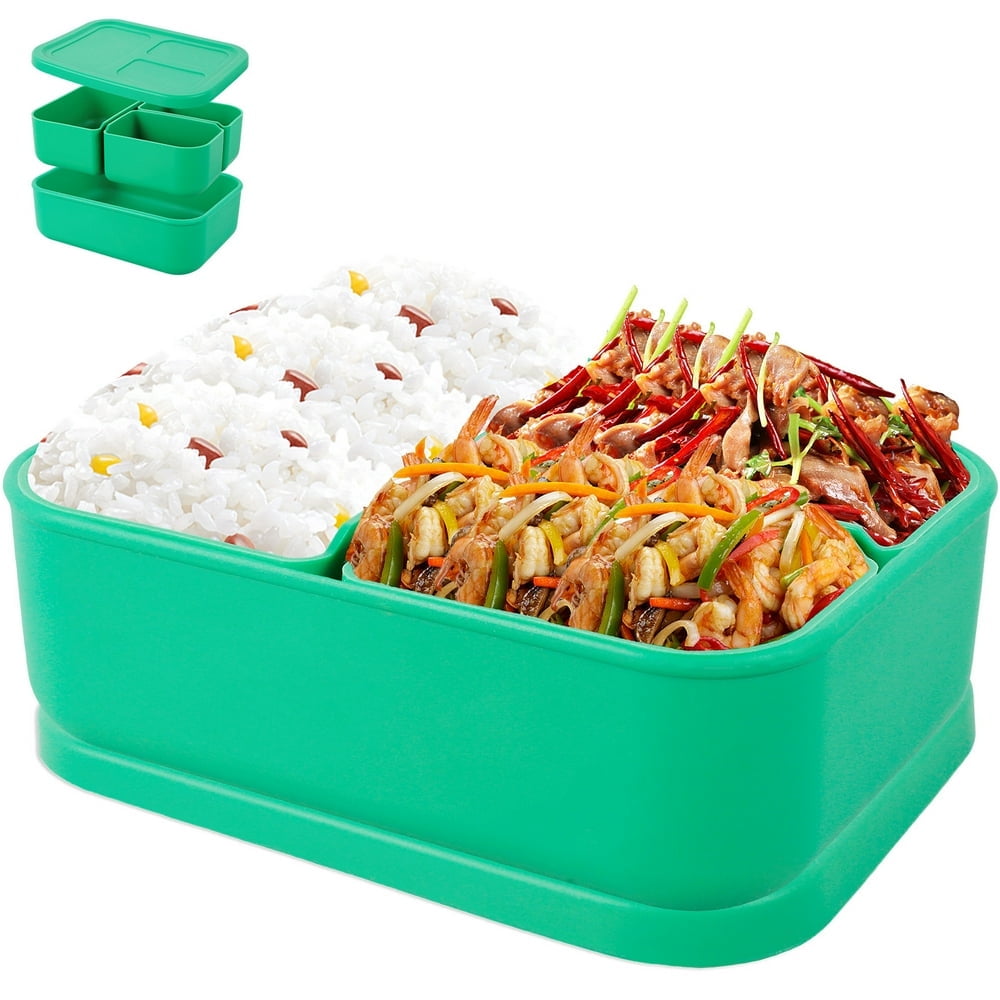 Click here for Generic Silicone Bento Box With 3 Removable Compar... prices