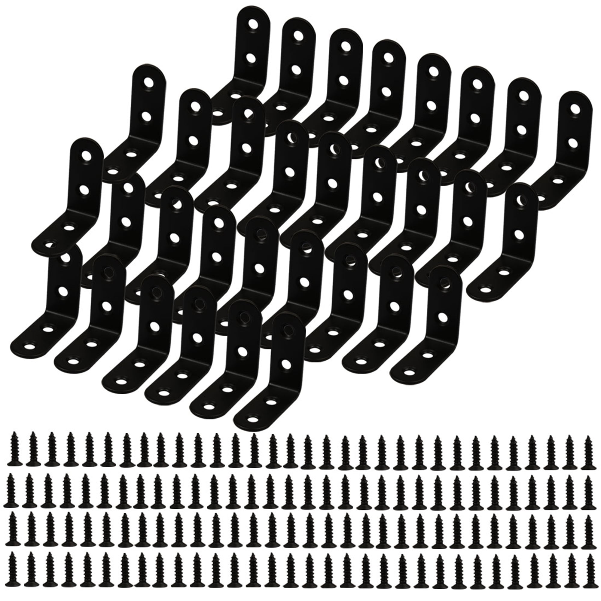 40 x 40mm Angle Bracket Stainless Steel Black L Shaped Angle Brackets ...