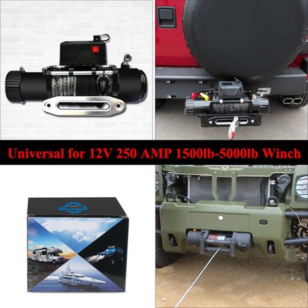 Clairlio 12V 250A Solenoid Contactor Waterproof Winch Remote Contactor ...