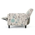 GDF Studio Dufour Fabric Recliner, Blue and White - Walmart.com
