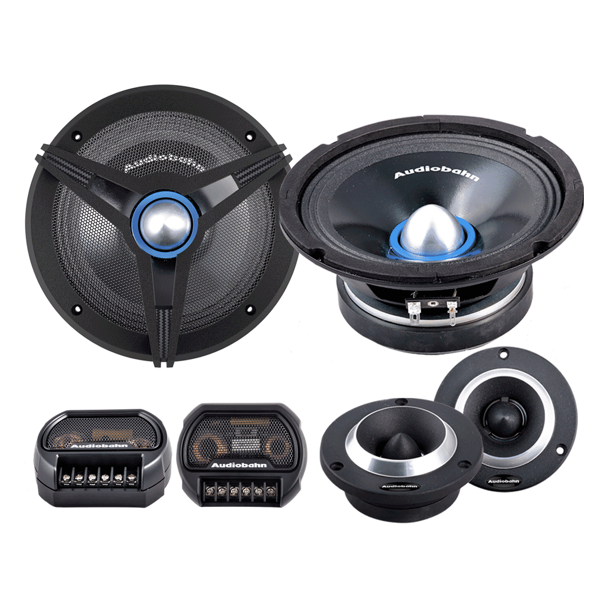 Set de Medios Rangos Audiobahn 6.5" para Auto ABC500Y Audiobahn ...