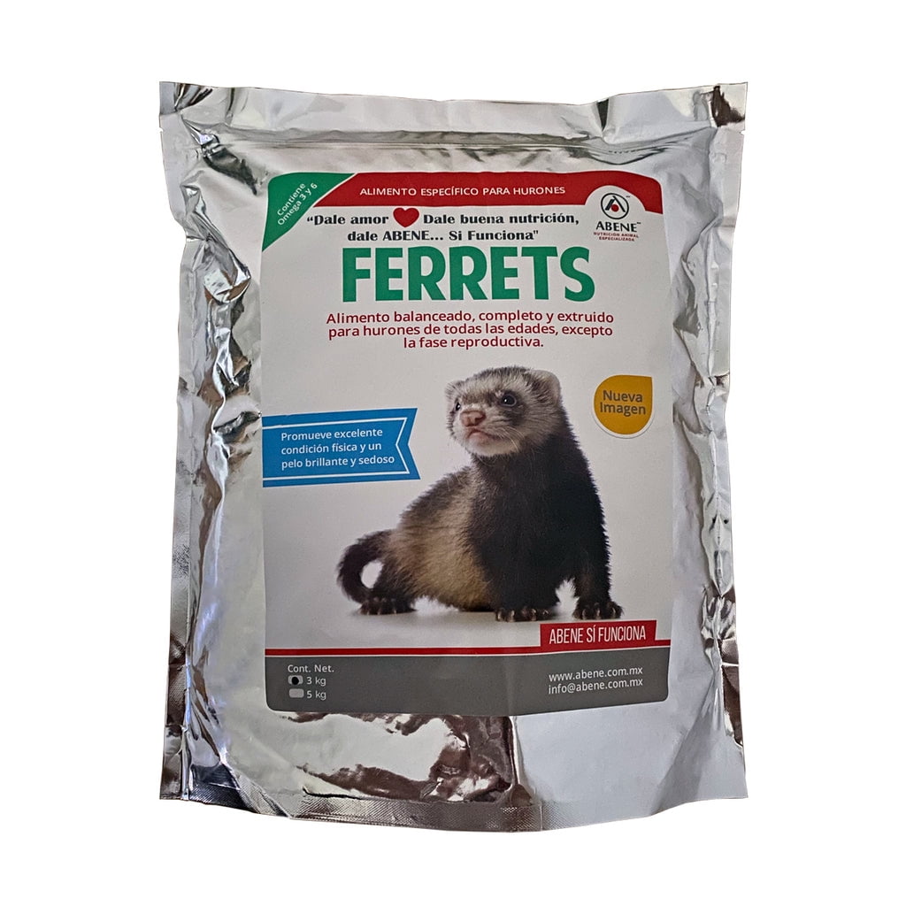 Alimento Balanceado para Huron Ferrets Abene 3Kg Completo para Todas ...