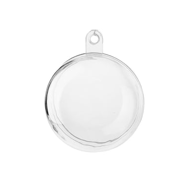 Jumbo Fillable Clear Round Ornament Ball Globe, 6-1/4-Inch, 6-Count ...