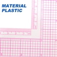 RENACLIPY 2Pcs Pink Sewing Measure Rulers Plastic L Shape for Tailor ...