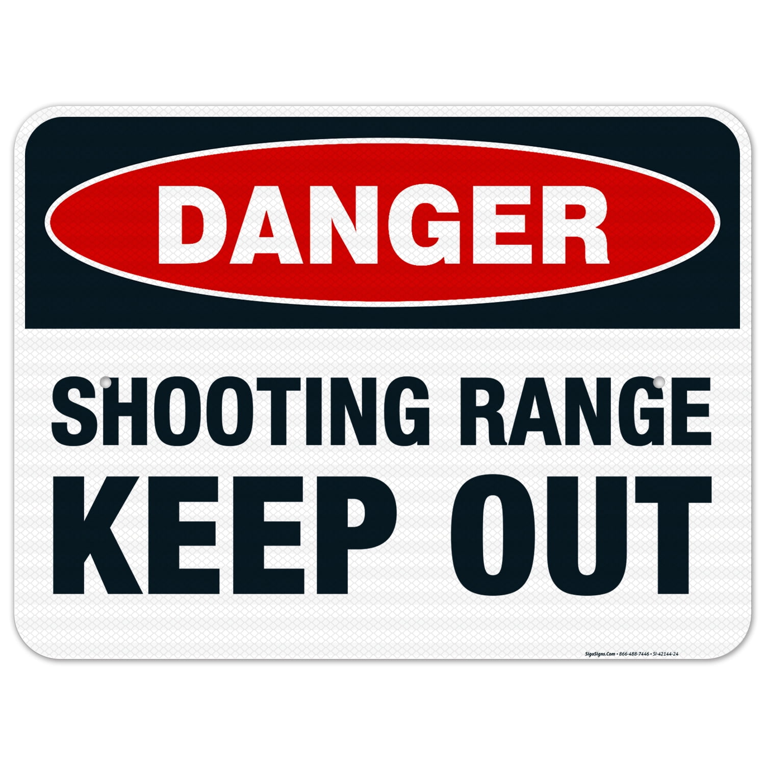 Danger Shooting Range Keep Out Sign, Warning Sign, - Walmart.com