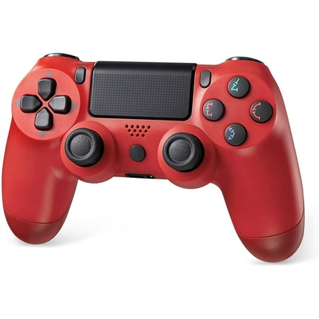 P4 Wireless Controller, Game Controller with Dual Vibration, Touch Pad ...