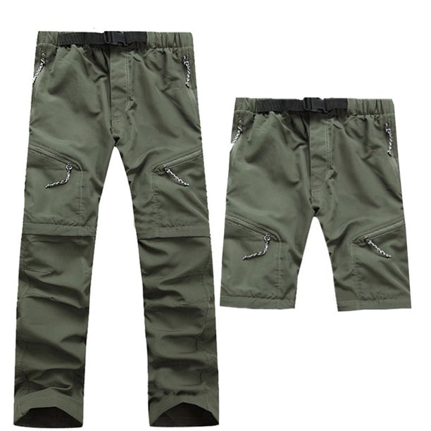 Stamzod Men's Outdoor Hiking Pants Waterproof Detachable Quick Dry ...