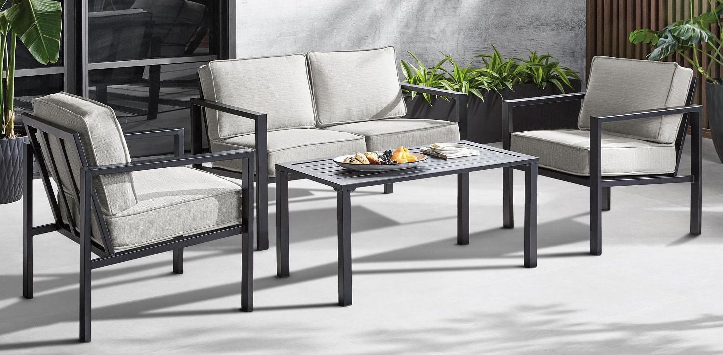 HOMETRENDS Cobble Hill 4-Piece Patio Conversation Set - Walmart.ca