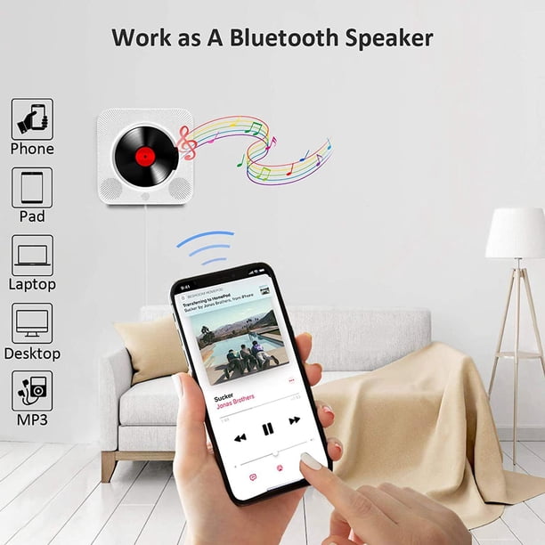 Reproductor Bluetooth en pared Control remoto Altavoces HiFi incorpora ...