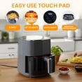 12-in-1 Digital Air Fryer Oven, 6.34 Qt Convection Oven with Visible ...