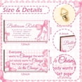 2026 New 2Pcs Pink Bow Style Wooden Signs, 12x6 Inch Rustic Farmhouse ...