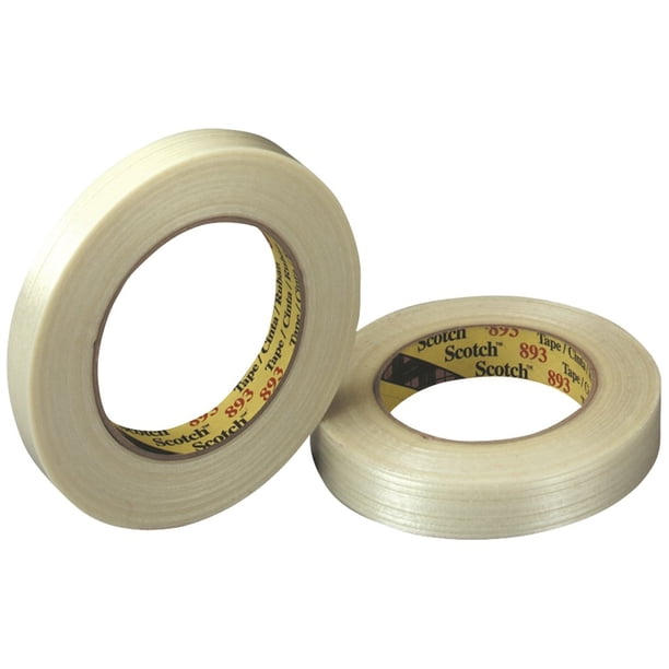 3M Scotch 893 Polypropylene Filament Tape, 300 lbs/in Tensile Strength ...
