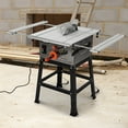 Table Saw, 10-Inch 15Portable Table Saw 1800W, CuttingUp to 5000RPM, 90 ...