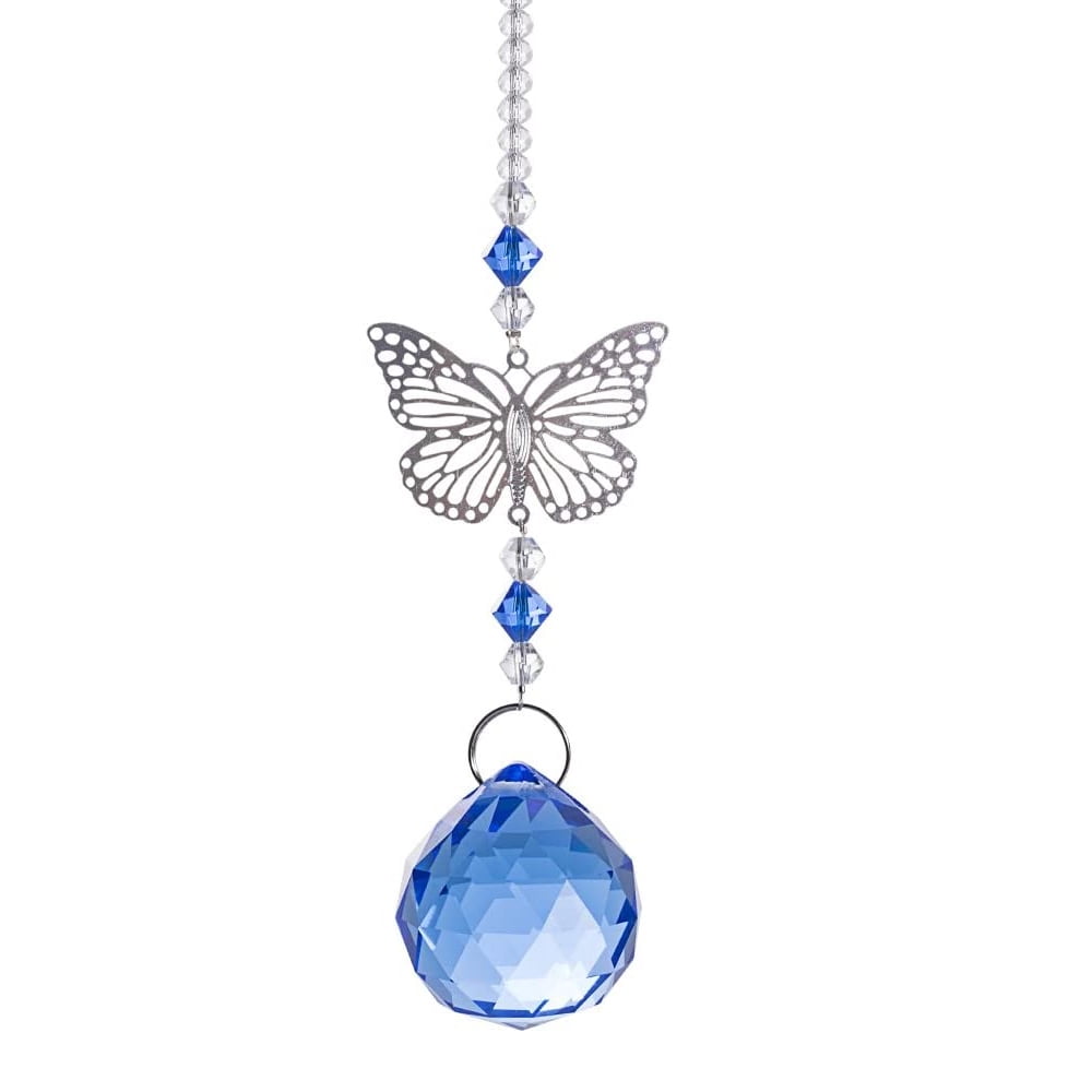 Chandelier Suncatcher Crystal Ball Prisms Pendant Buttrfly Window ...