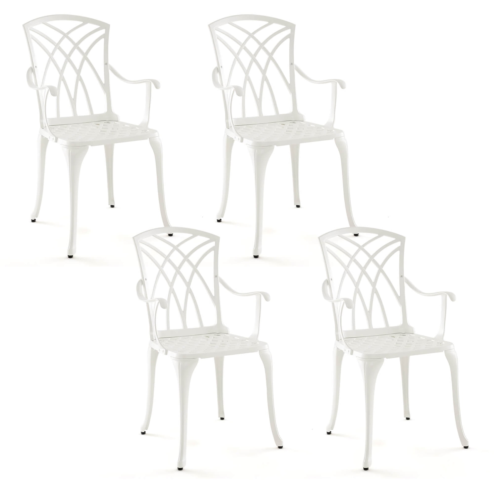 Click here for Gymax Set Of 4 Cast Aluminum Patio Dining Chairs W... prices