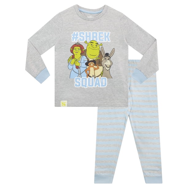 DreamWorks Shrek Pajamas Girls Long Sleeve Sizes 4-12 - Walmart.com