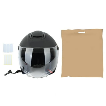 AHR Medium Size Motorcycle Helmet, Dual Visor, Flip up Full Face, DOT ...
