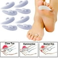 Trinyaa Hammer Toe Cushion Pack, Gel Pads for Toe Corrector ...