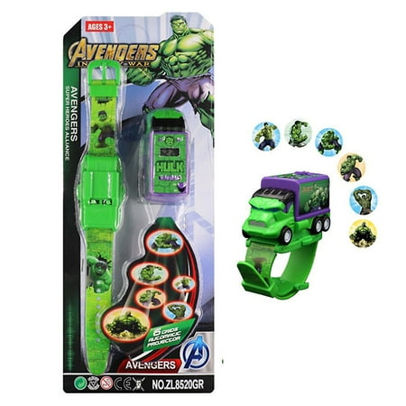 Kids Transformation Truck Toys Watch Marvel The Avengers Projector ...