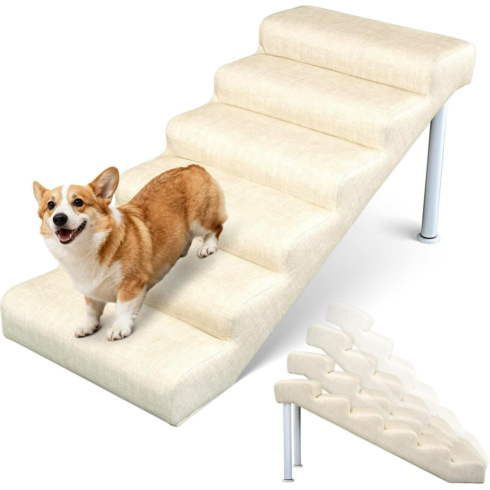 Click here for Slsy Adjustable Pet Stairs For Beds And Sofas - 6... prices