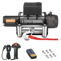 KFFKFF Electric Winch, 12000 lbs Capacity, 12V DC Truck Winch with 0.36 ...