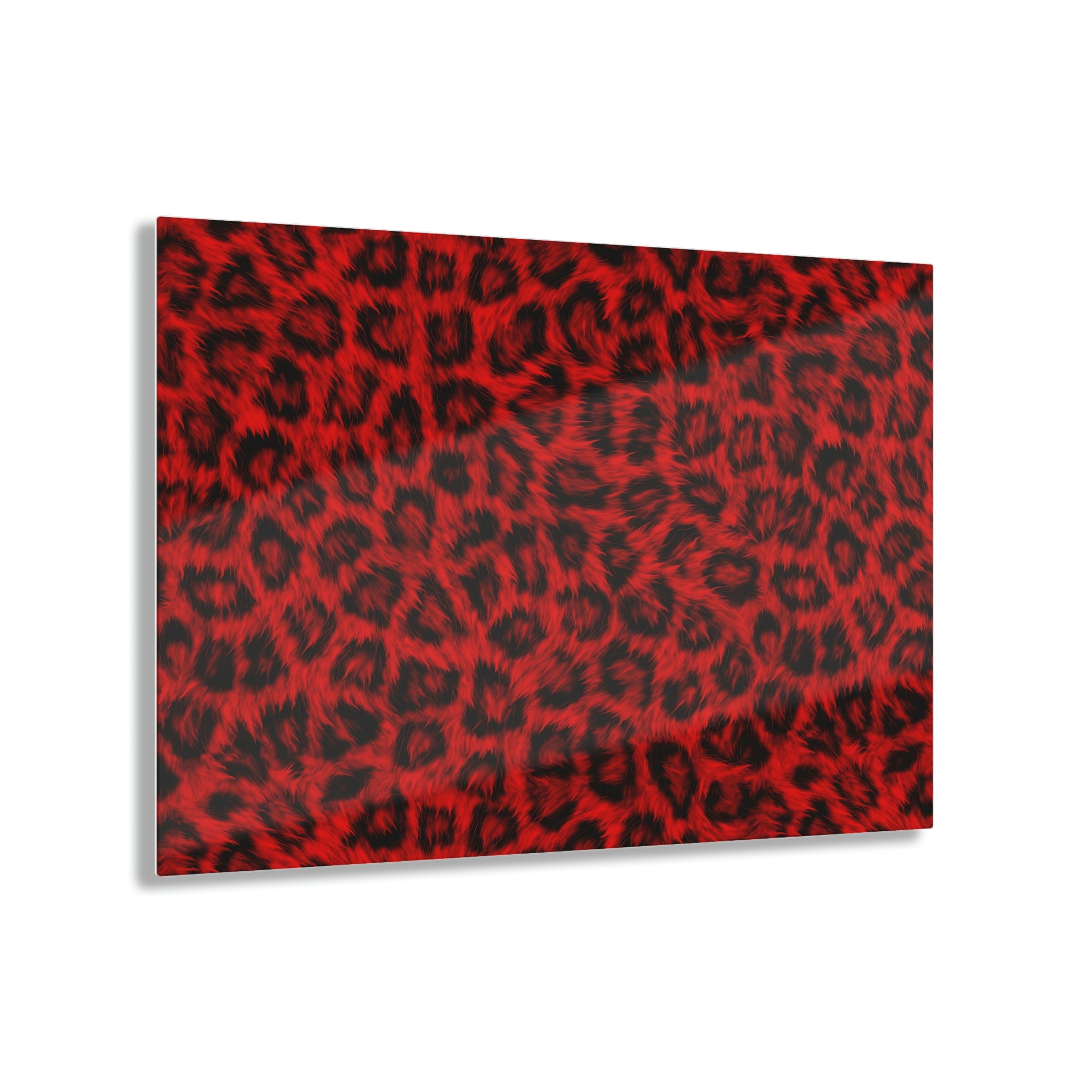 Super Realistic Red Leopard Fur Acrylic Print - Walmart.com