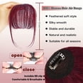 Bangs Hair Clip in Bangs Real Human Hair Extensions Wispy Bangs Clip on ...