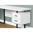 Computer Desk Home Office Corner 70"L L Shape Work Laptop Metal White ...