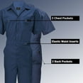 ACTIVE UNIFORMS Coveralls Workwear Men Short Sleeve Coveralls (Navy ...