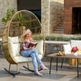Dextrus Cozy Rocking Egg Chair for Small Balcony or Garden, Unique ...