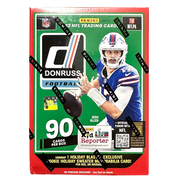 2022 Panini Donruss NFL Football Holiday Trading Cards Blaster Box ...