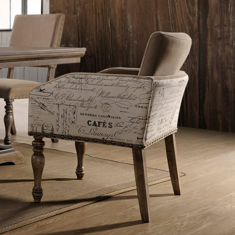 Distressed Script Chairs