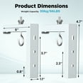 Universal Projector Screen Ceiling Mount, Wall Hanging Mount L-Brackets ...