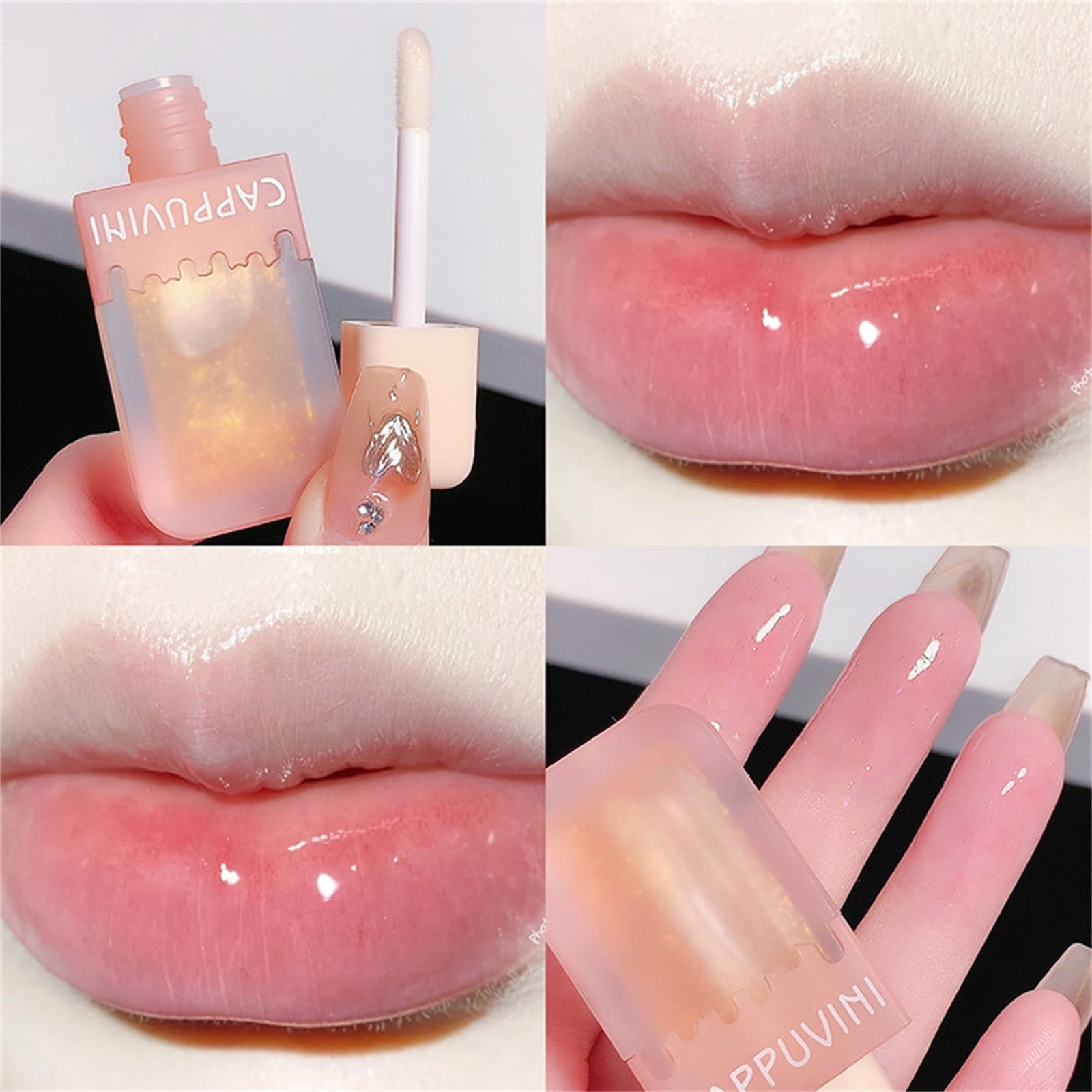 amlbb Small Ice Cream Lip Oil Ice Cream Water Gloss Lip Glaze Mirror ...