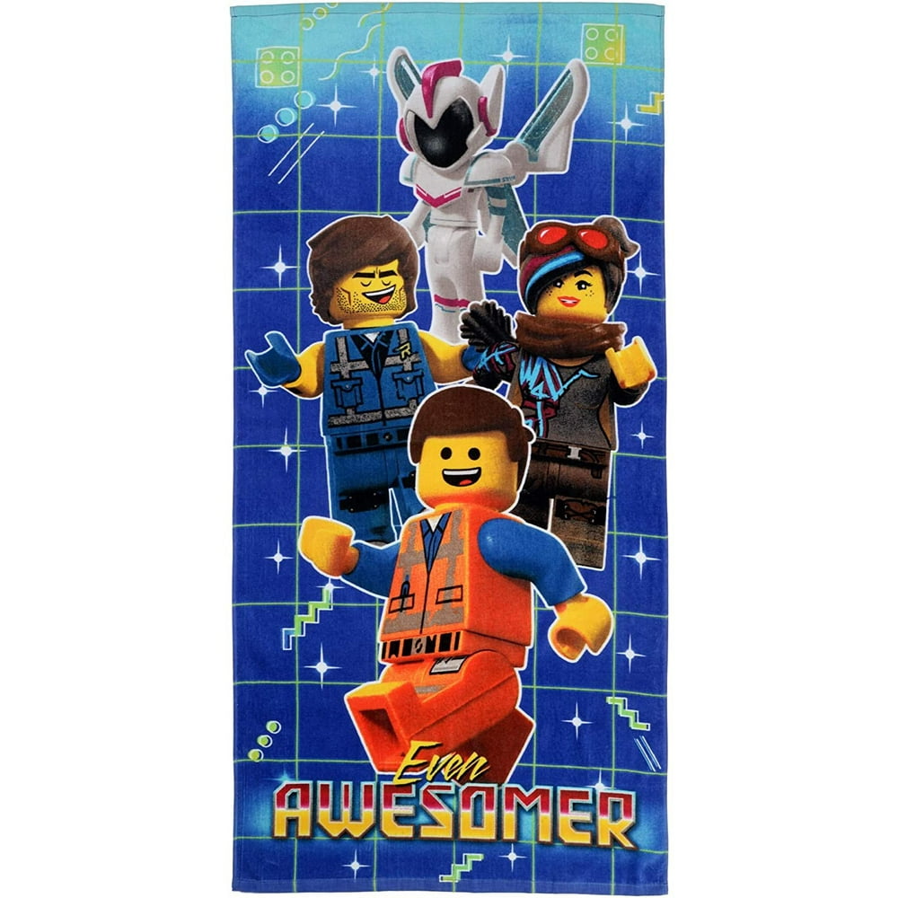Lego Movie 2 Kids Cotton Beach Towel, 28 x 58, Even Awesomer - Walmart ...