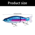 32g 135mm Swimming Lures with Treble Hook Multi Jointed Swimbait Slow ...