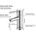 Chrome Black Bathroom Faucet Hot Cold Water Sink Mixer Tap Stainless ...