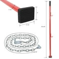 52 Inch Long Universal Pulling Stick Tool in Red Steel for Car Repair ...