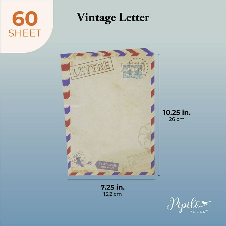 Vintage Airmail Postcard Template