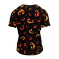 BRANROY Mens Casual Collared Short Sleeve Shirt - Halloween Sport Top ...