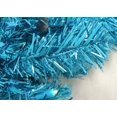 3' Pre-Lit Sparkling Sky Blue Pencil Artificial Christmas Tree - Blue ...