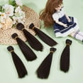 8Pcs Long Straight Wigs Black Wig Hair Replacement Wigs for Making Arts ...