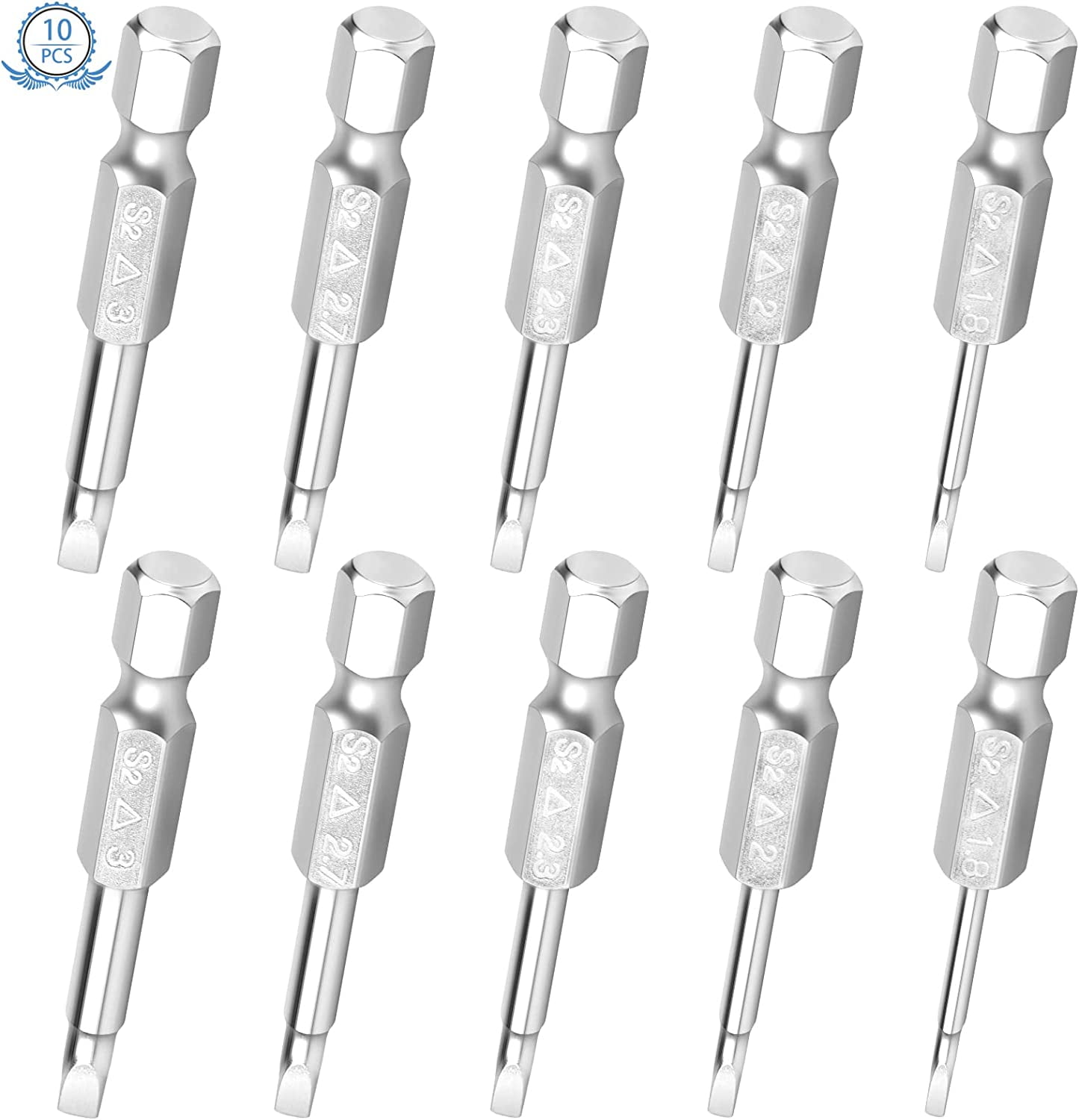 10 Pcs Magnetic Triangle Head Screwdriver Bits 50mm 1/4" Triangle Hex ...