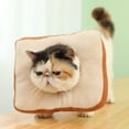 Cats Recovery Collar Toast Shaped Cone Cats Head Leg Wound Cone Collar ...