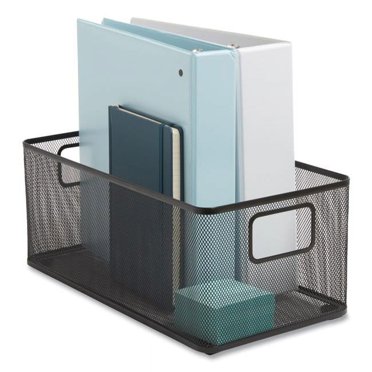 Household Essentials Large Canvas Storage Box with Brown Trim - Walmart.com