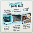 3-in-1 Breakfast Station with Coffee Maker, Griddle, and Toaster Oven ...